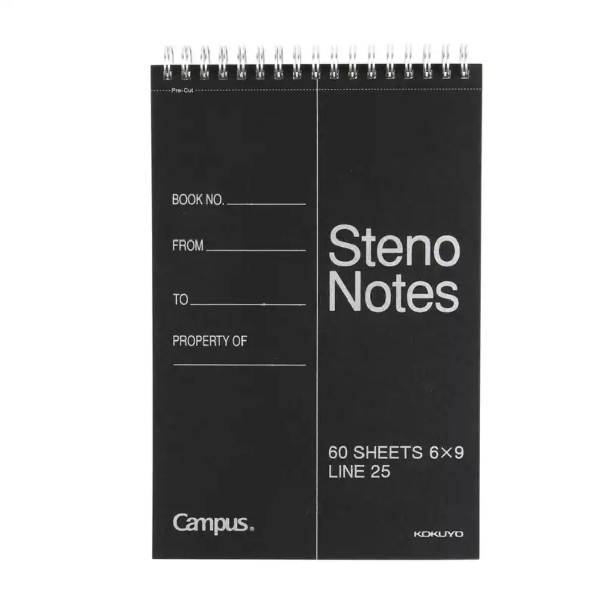 Kokuyo Campus PP Cover Steno Note 60 Sheets – MJPens